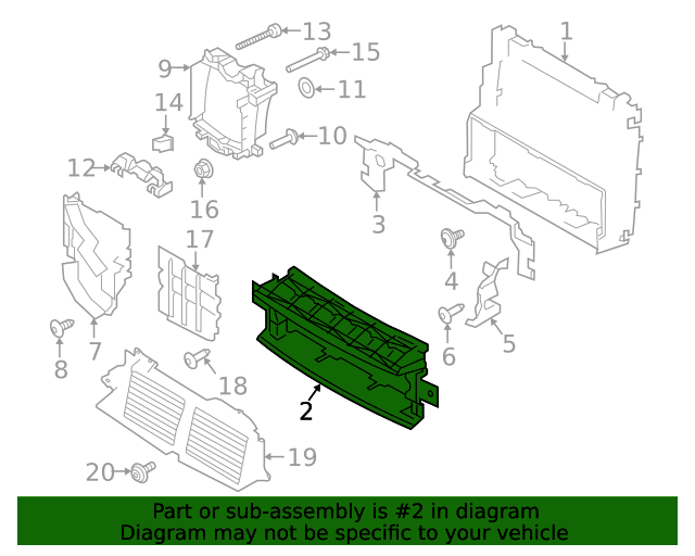2018-2022 Land Rover Lower Deflector LR098001 | OEM Parts Online