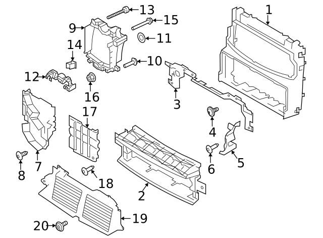 2018-2022 Land Rover Range Rover Front Deflector LR144678 | JaguarParts.com