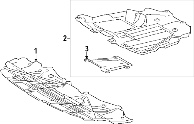 51420-30101 - Radiator Support Splash Shield 2023-2024 Toyota Crown ...