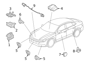 5Q0-953-569-C - Clock Spring 2019 Volkswagen Arteon | Euro Parts 4 Less