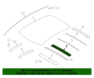 G3255-9HEMA - Roof Panel Reinforcement 2021-2024 Nissan Altima ...
