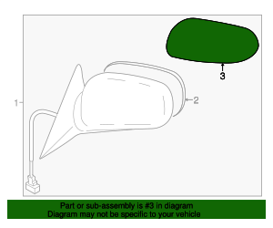 Genuine Rear View Mirror Cover - Crystal Gray for 2005 Saab 9-2X | Part ...