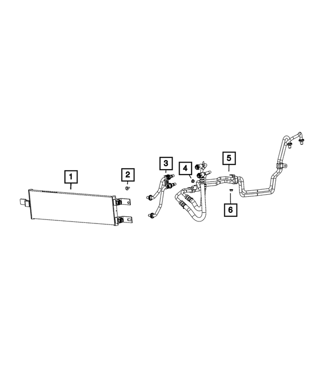 2025 Ram 1500 Oil Cooler Pressure And Return Hose And Tube 68564598AB ...