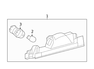 81270-52020 - License Plate Light Assembly - 2016-2023 Toyota | OEM ...