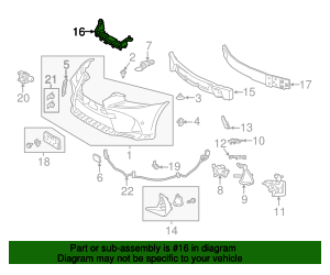 52143-53030 - Mount Plate - 2017-2020 Lexus | DiscMonster