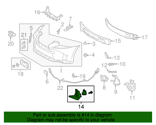 53142-53020 - Grille 2017-2020 Lexus | AutoNationParts.com