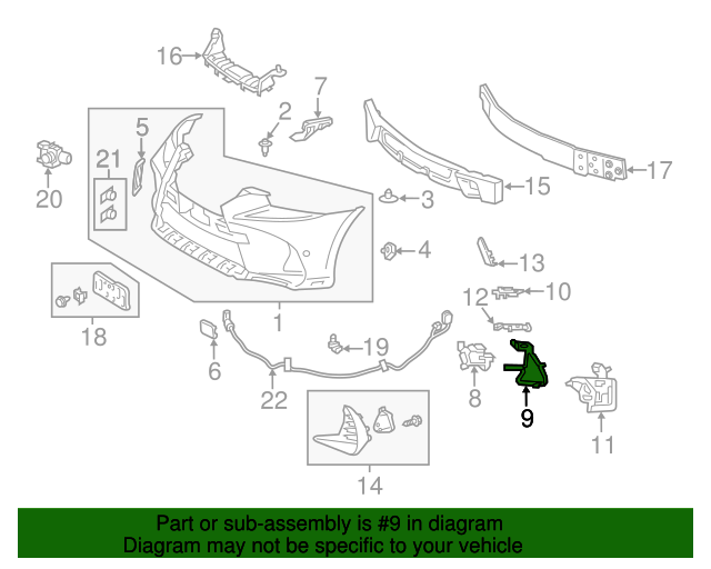 53112-53360 - Outer Grille For 2017-2020 Lexus | Lexus OE Parts