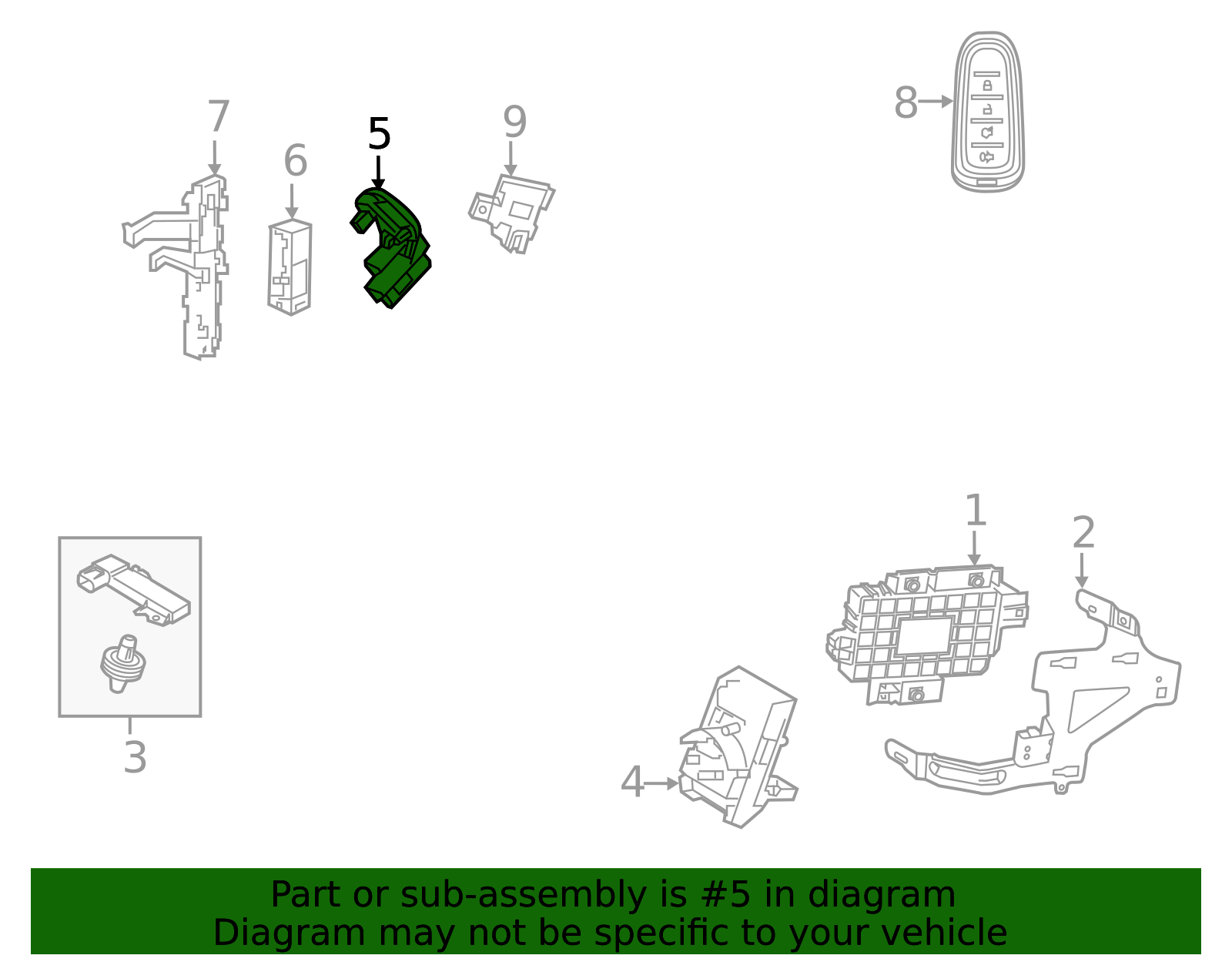 GB5Z-15607-A - Ignition Immobilizer Module 2016-2025 Ford | Big 3 Auto ...