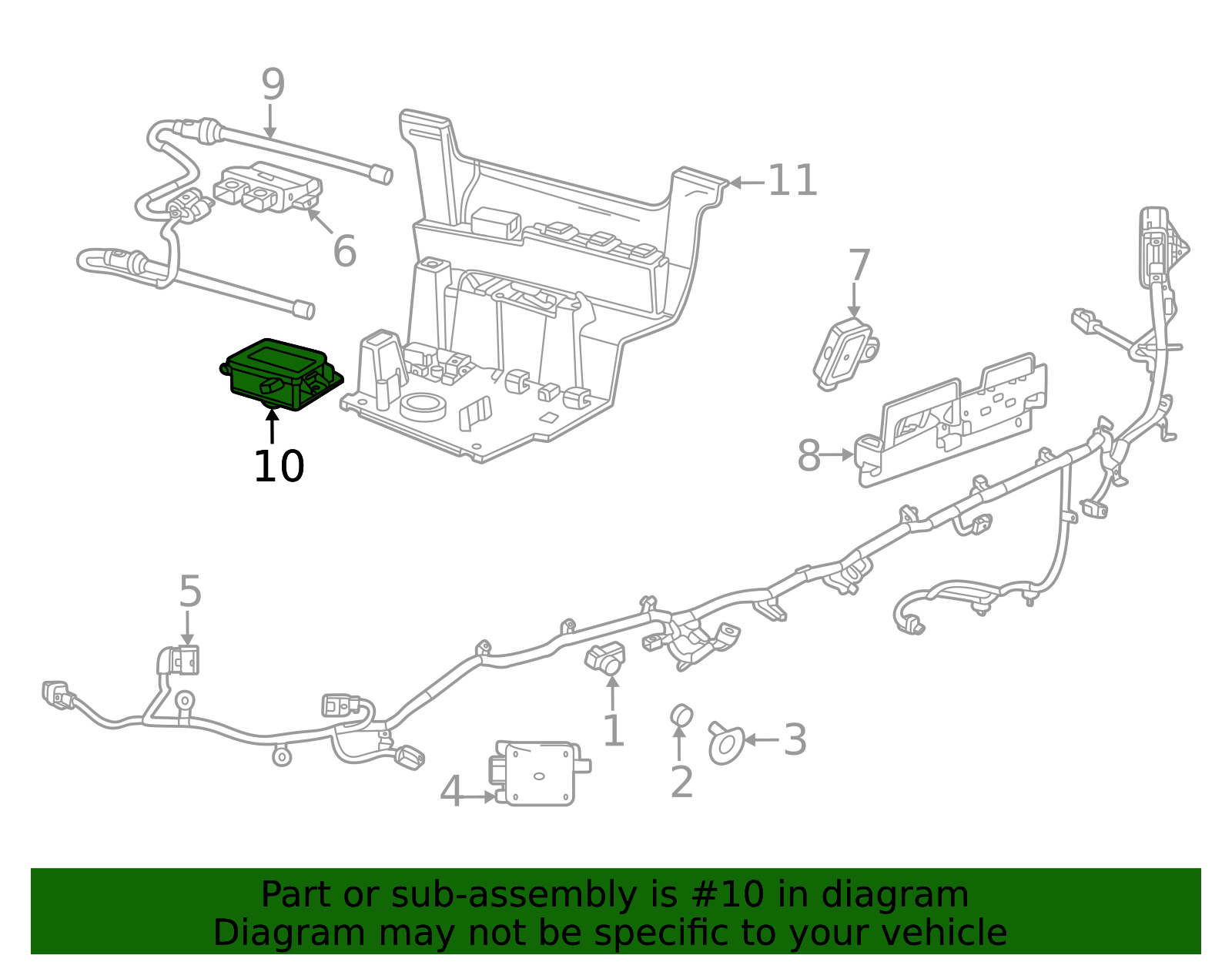 13540010 - Rear Closure Hands Free Lamp 2021-2024 GM | AutoNation Parts