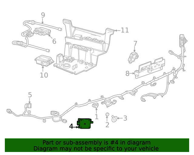 2021 2023 Gm Passenger Side Obstacle Detection Control Module 84852644