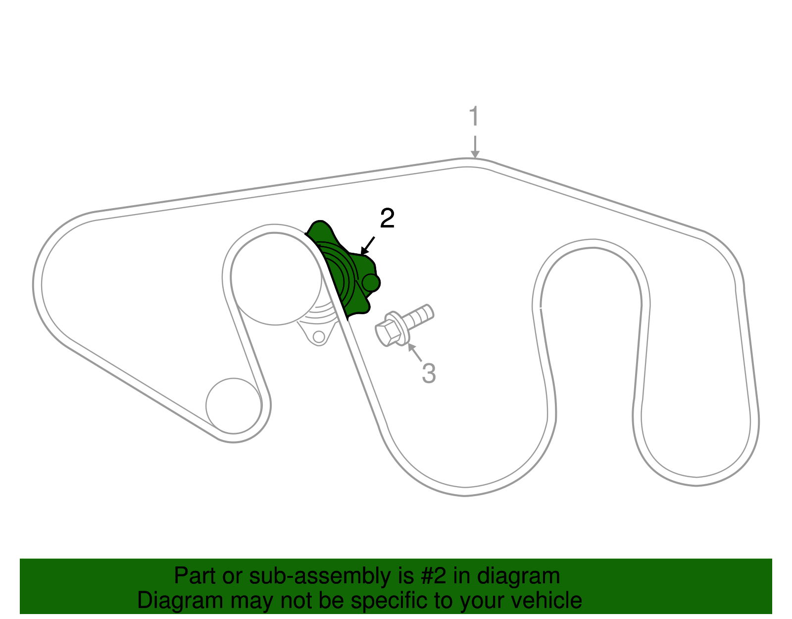 2004-2015 Nissan Belt Tensioner 11955-7S00A | Nissan Parts Central