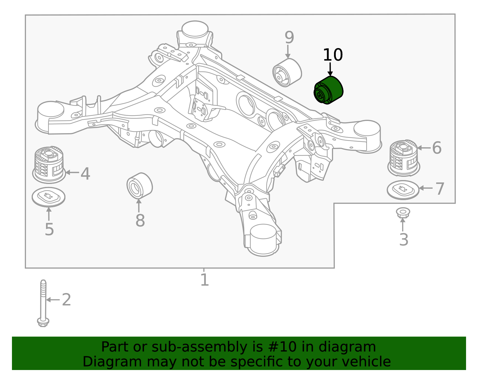 Hyundai - 21773-T6100 - Mount Bushing - 2021-2025 Genesis | OEM Hyundai ...