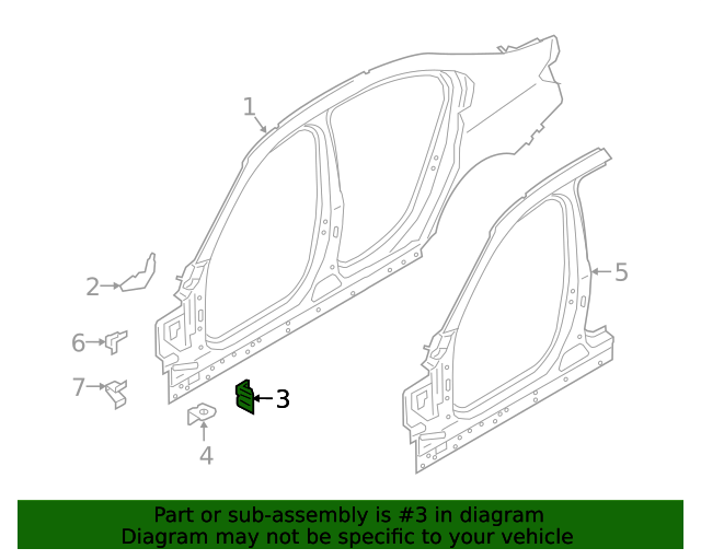 Genuine BMW 41-00-8-495-775 | Fender Rear Bracket | FREE Shipping on ...