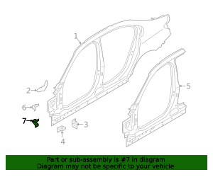 Genuine BMW 41-00-7-284-407 | Inner Aper Panel Bracket | FREE Shipping ...