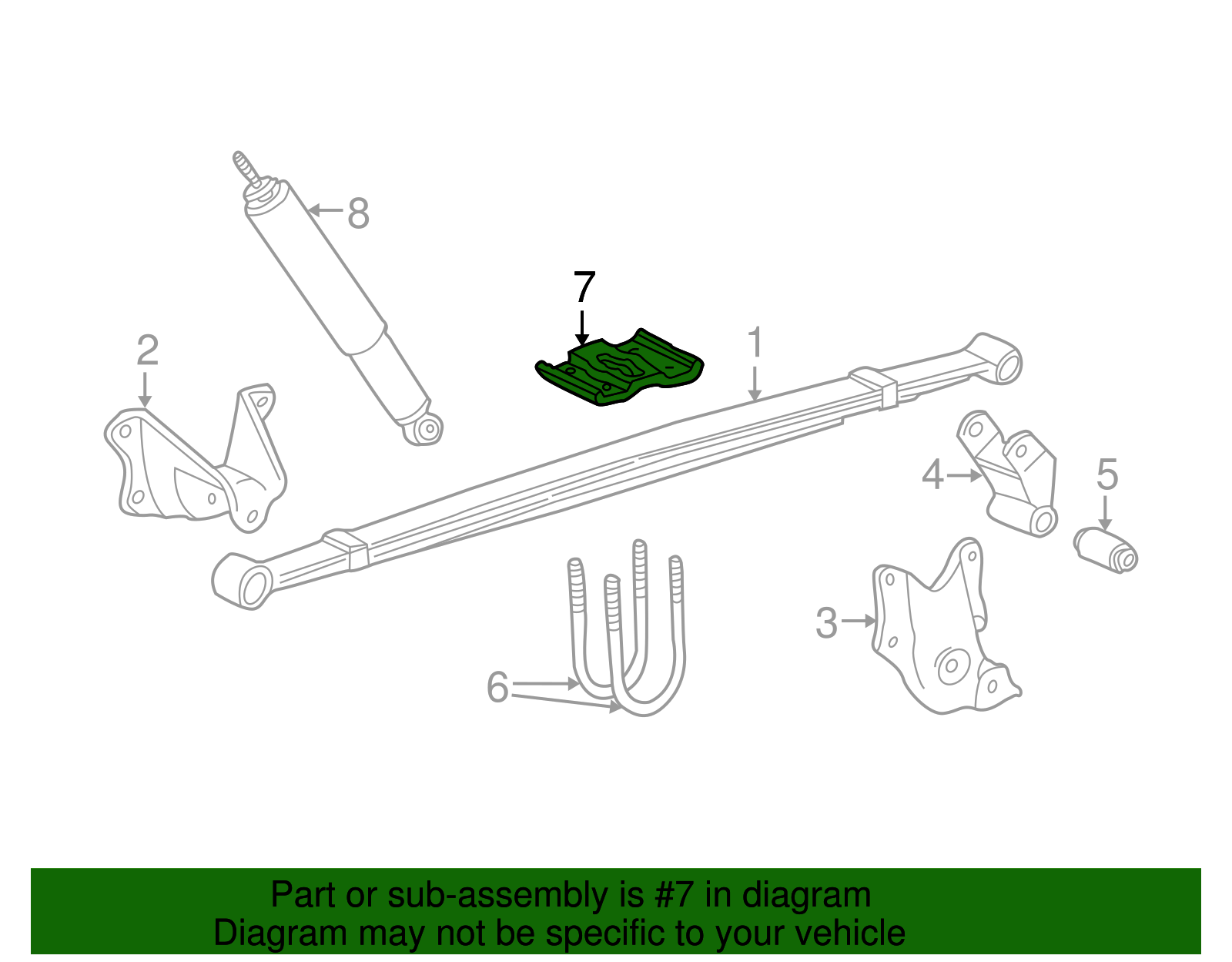 F4TZ-5796-CA - U-Bolt Mount Plate 1992-2011 Ford | Ford Parts Direct