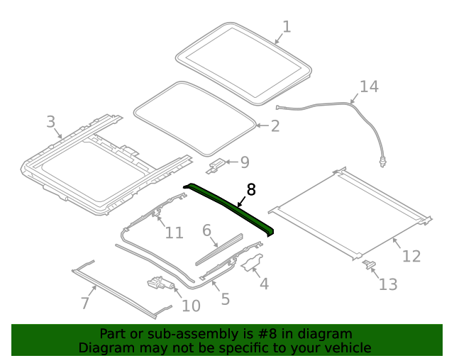 Genuine BMW 54-10-9-854-519 | Drip Rail | FREE Shipping on Most Orders ...