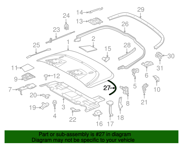 208-757-05-78 - Seal 2011-2013 Mercedes-Benz | Mercedes-Benz USA Parts
