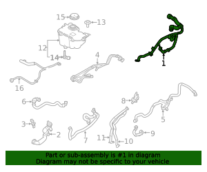 Genuine OEM Upper Hose Part# LR112850 Fits 2019-2020 Land Rover Range ...