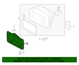 463-826-04-24 - Fog Light Housing 2007-2018 Mercedes-Benz ...
