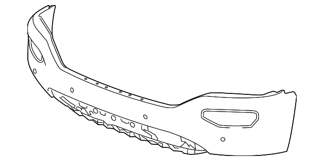 Genuine OEM Front Bumper Impact Bar Part# 84029814 Fits 2016-2019 GM ...