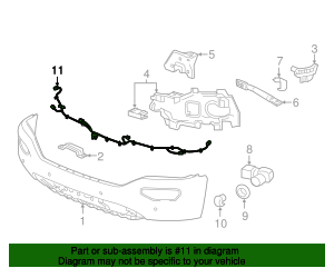 2016-2019 GM OEM NEW 16-19 GM Chevrolet GMC Front Object Alarm Sensor ...
