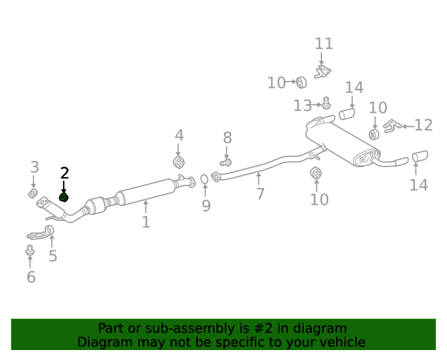 90177-10005 - Exhaust Pipe Lock Nut - 2017-2023 Toyota | OEM Genuine ...