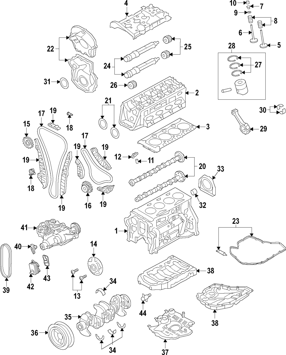 2019-2024 Audi Camshaft Seal WHT-007-212-B | OEM Parts Online
