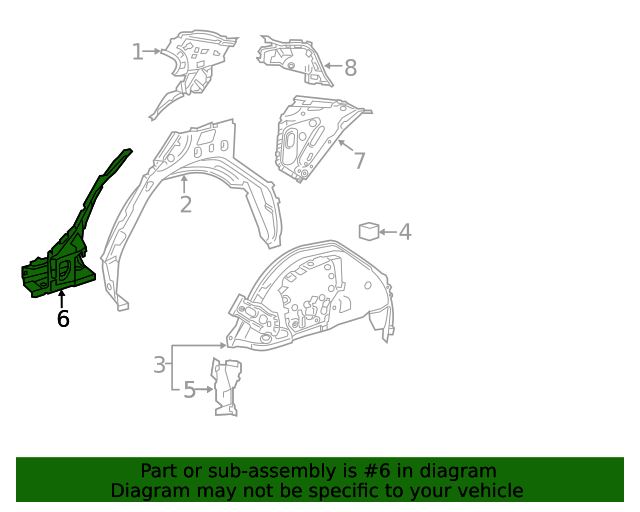 61402-06030 - Rocker Reinforced Ext - 2018-2023 Toyota Camry | OEM ...