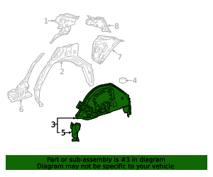 61608-06090 - Inner Wheelhouse - 2018-2023 Toyota Camry | OEM Genuine ...