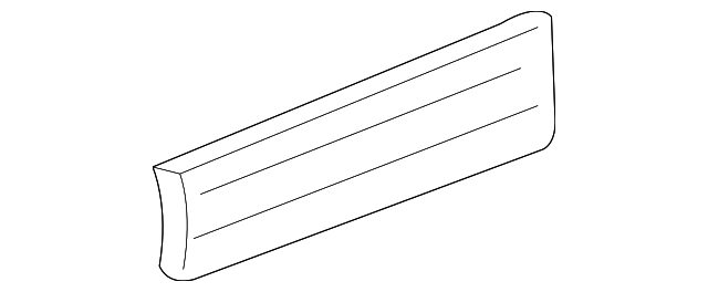 15744376 - Bright Chrome Pickup Box Side Lower Front Molding 1999-2002 ...