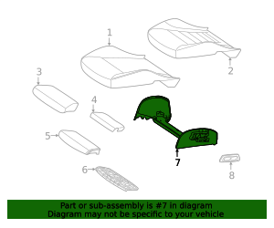205-910-77-38 - Seat Support 2018-2020 Mercedes-Benz | Mercedes-Benz ...
