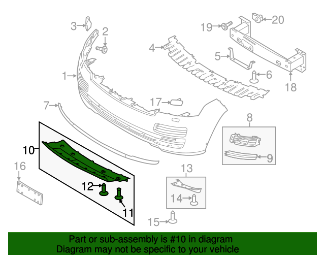 LR077157 - Under Cover - 2013-2017 Land Rover Range Rover ...