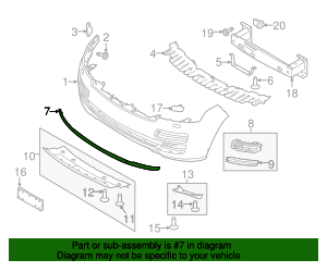 Lower Molding - 2013-2017 Land Rover Range Rover (LR038736) | Land ...