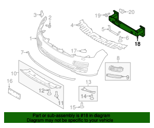 2013-2022 Land Rover Impact Bar LR128131 | Land Rover Virginia Beach