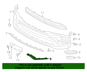 62076-6GW0A - Bumper Trim 2018-2020 Infiniti QX80 | AutoNationParts.com