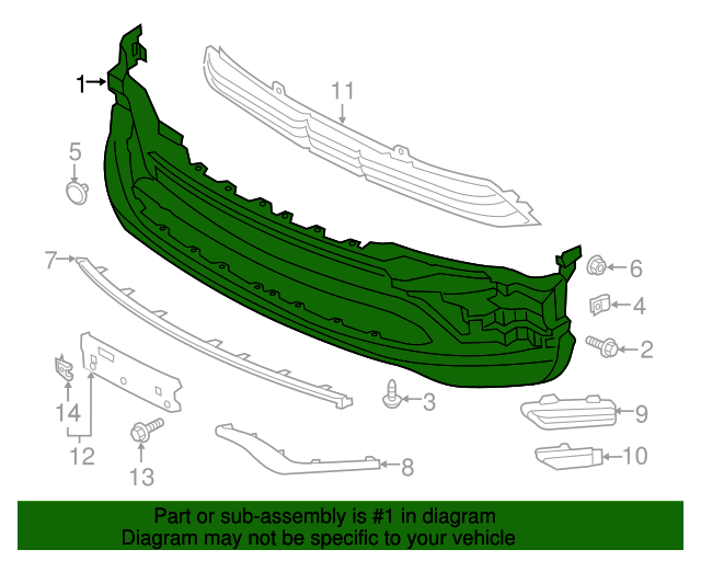 2018-2020 Infiniti QX80 Lower Cover 62026-6GW0H | Infiniti Parts Online