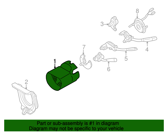 000-462-16-23-7D43 - Column Cover 2000-2006 Mercedes-Benz | Mercedes ...