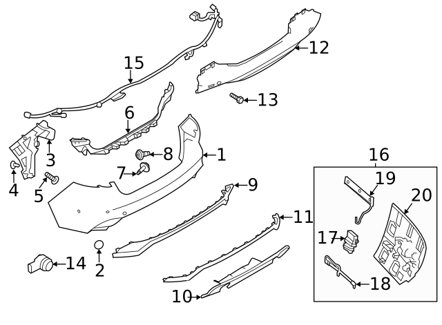 2020 Jaguar XE Bumper Cover T4N33889LML | JaguarParts.com