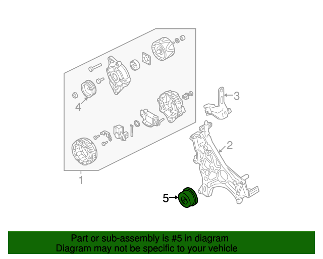 1988-2007 Mitsubishi Belt Tensioner MD308882 | Mitsubishi Parts ...