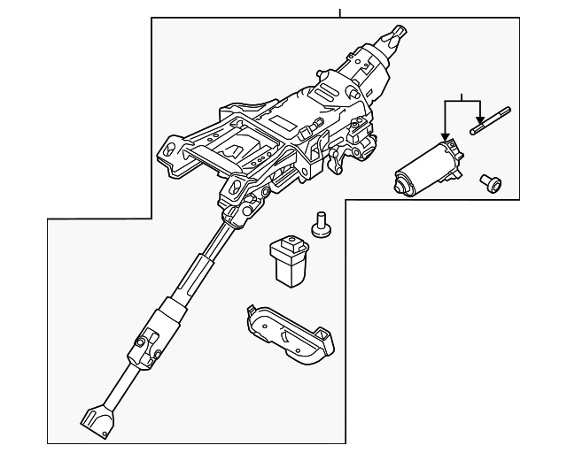 2015-2019 Lincoln MKC Column Assembly Steering EJ7Z-3C529-H | OEM Parts Online