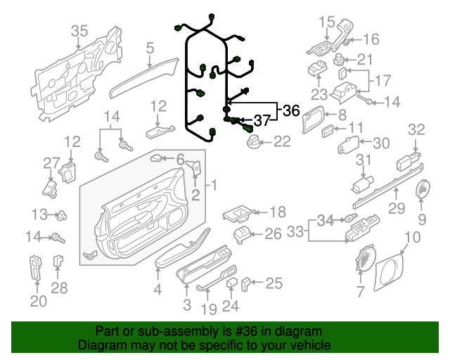 4E0-971-036-D - Wire Harness 2008-2010 Audi | Audi OEM Parts