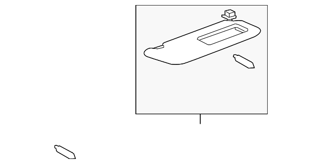 2017-2020 Mazda CX-5 Sun Visor - Passenger Side (RH) KB7W-69-270-75 ...