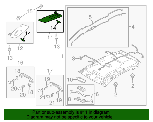 KB7W-69-270-75 - Sun-Visor - 2017-2023 Mazda CX-5 | MazdaSwag