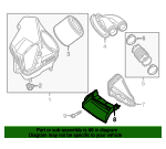 4G0-129-618-H - Inlet Connector 2014-2018 Audi RS7 | Audi OEM Parts