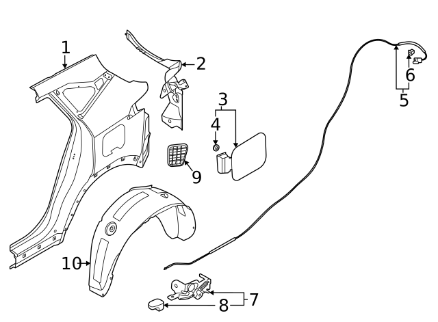 71550-Q5000 - Tail Lamp Pocket 2021-2023 Kia Seltos | Kia.Parts Store