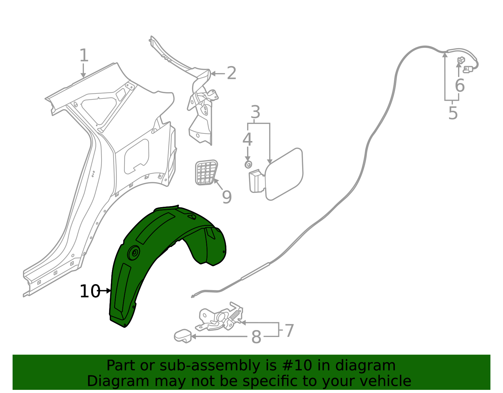 86821-Q5000 - Splash Shield 2021-2025 Kia Seltos | Kia.Parts Store