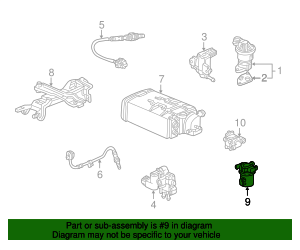 17315-S84-A02 - 1998-2006 Honda - Filter Canister | Genuine Honda Parts