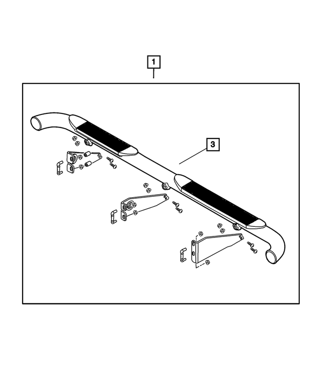 2001 Dodge Durango Tubular Side Step Kit 82206362 | Mopar Estores