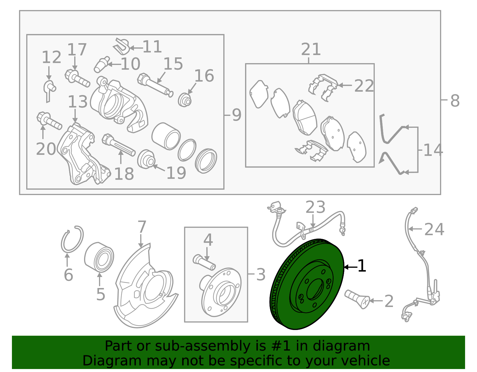 51712-H8500 - Rotor 2018-2023 Kia Rio | Kia.Parts Store