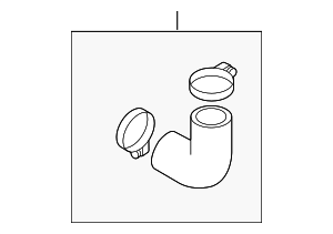 2007-2012 Mazda CX-7 Air Inlet Hose l33j13770e | TascaParts.com